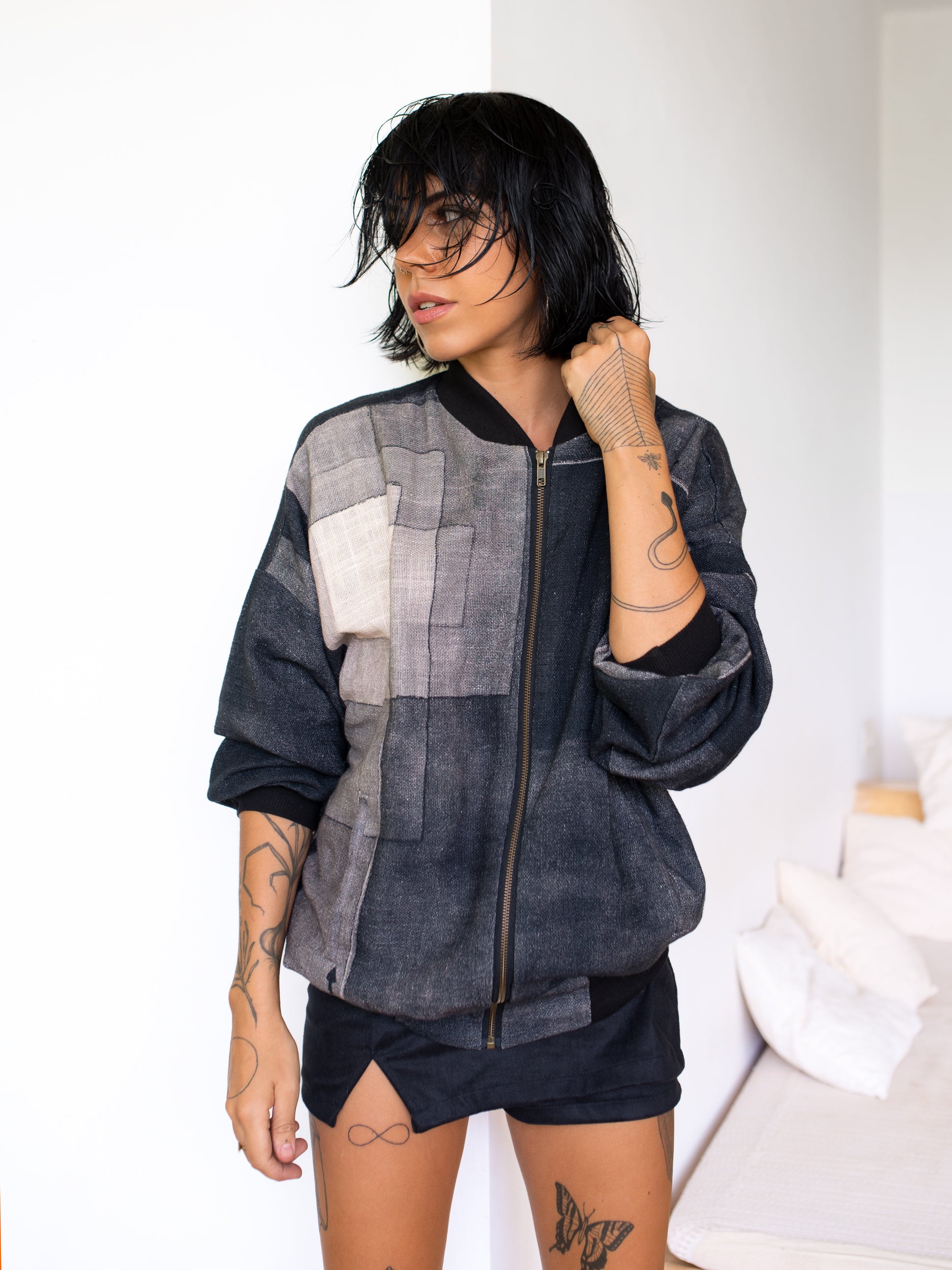 Maze Bomber Jacket – Mama India